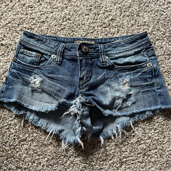 YMI | Shorts | Ripped Blue Jean Shorts | Poshmark